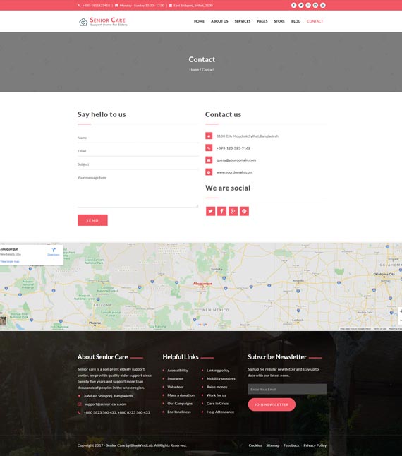 Senior Care - Elder Citizen Support WordPress Theme by xenioushk | ThemeForest